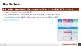 Uno Platform か Blazor | PPTX