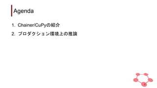 Chainerを使ってプロダクション環境上で推論するには | PPT