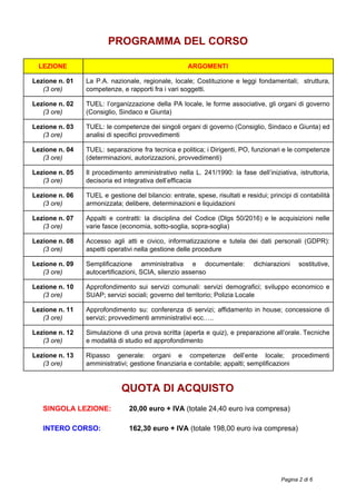 Corso preparazione ai Concorsi - Omniavis - Simone Chiarelli | PDF