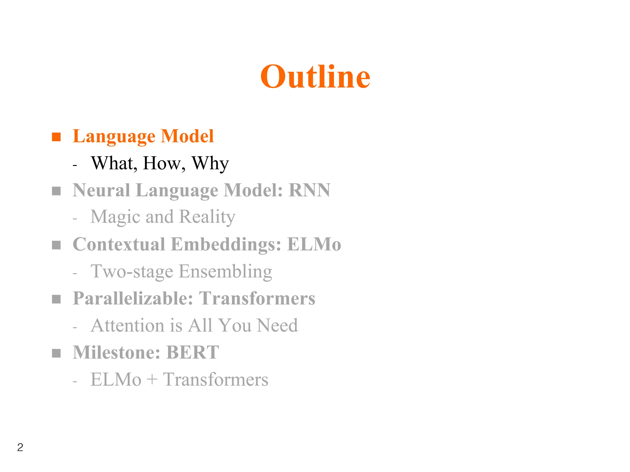 Large Language Models - From RNN to BERT | PDF