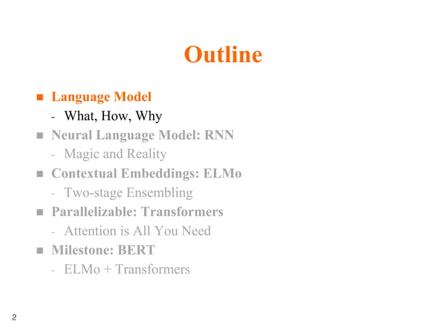 Large Language Models - From RNN to BERT | PDF