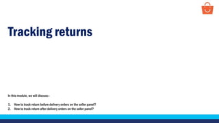 Tracking returns - Wholesale | PPT