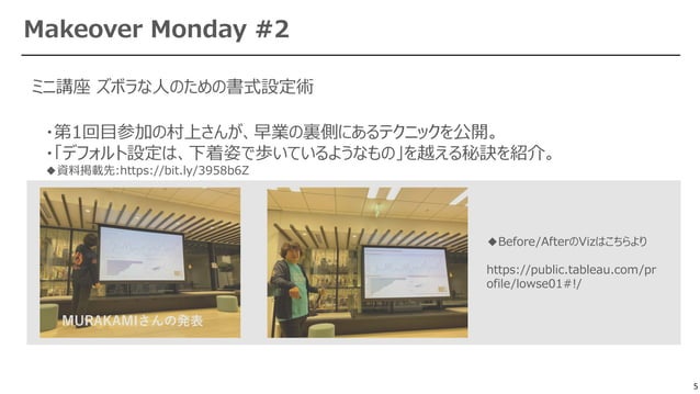 Makeover Monday Meetup Tokyo & Osaka #2 | PDF