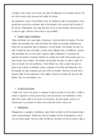 LAW OF INHERITANCE UNDER SHIA SCHOOL (FAMILY LAW) | DOCX