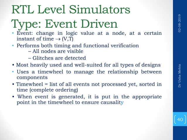 2019 2 Testing And Verification Of Vlsi Designverification Pdf Computer Software And