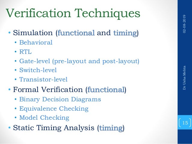 2019 2 testing and verification of vlsi design_verification