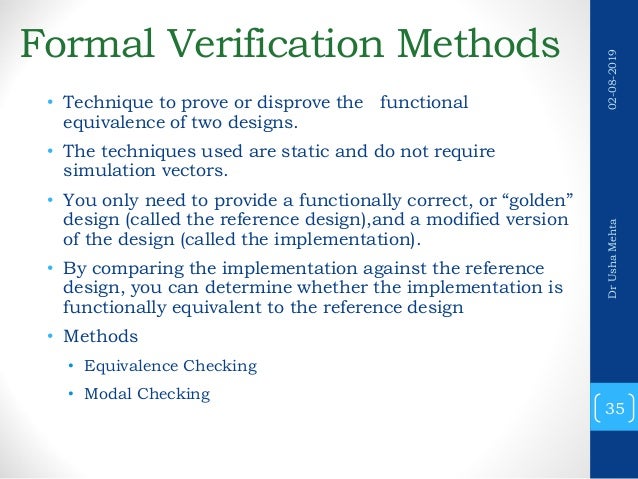 2019 2 Testing And Verification Of Vlsi Designverification