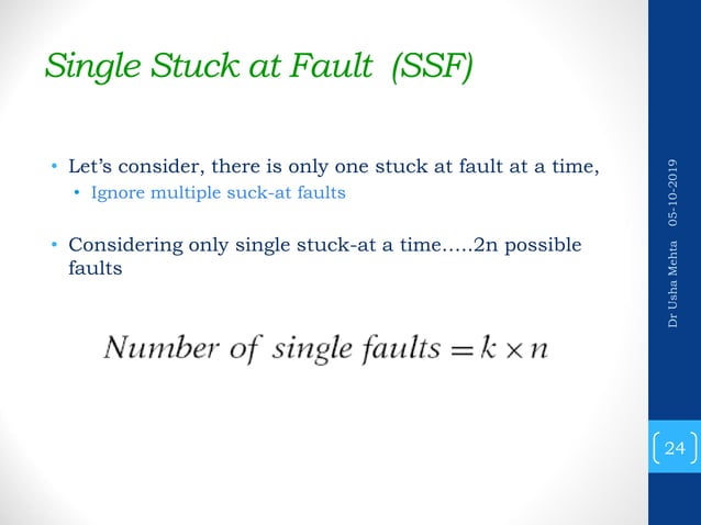 2019 5 Testing And Verification Of Vlsi Designfaultmodeling Pdf