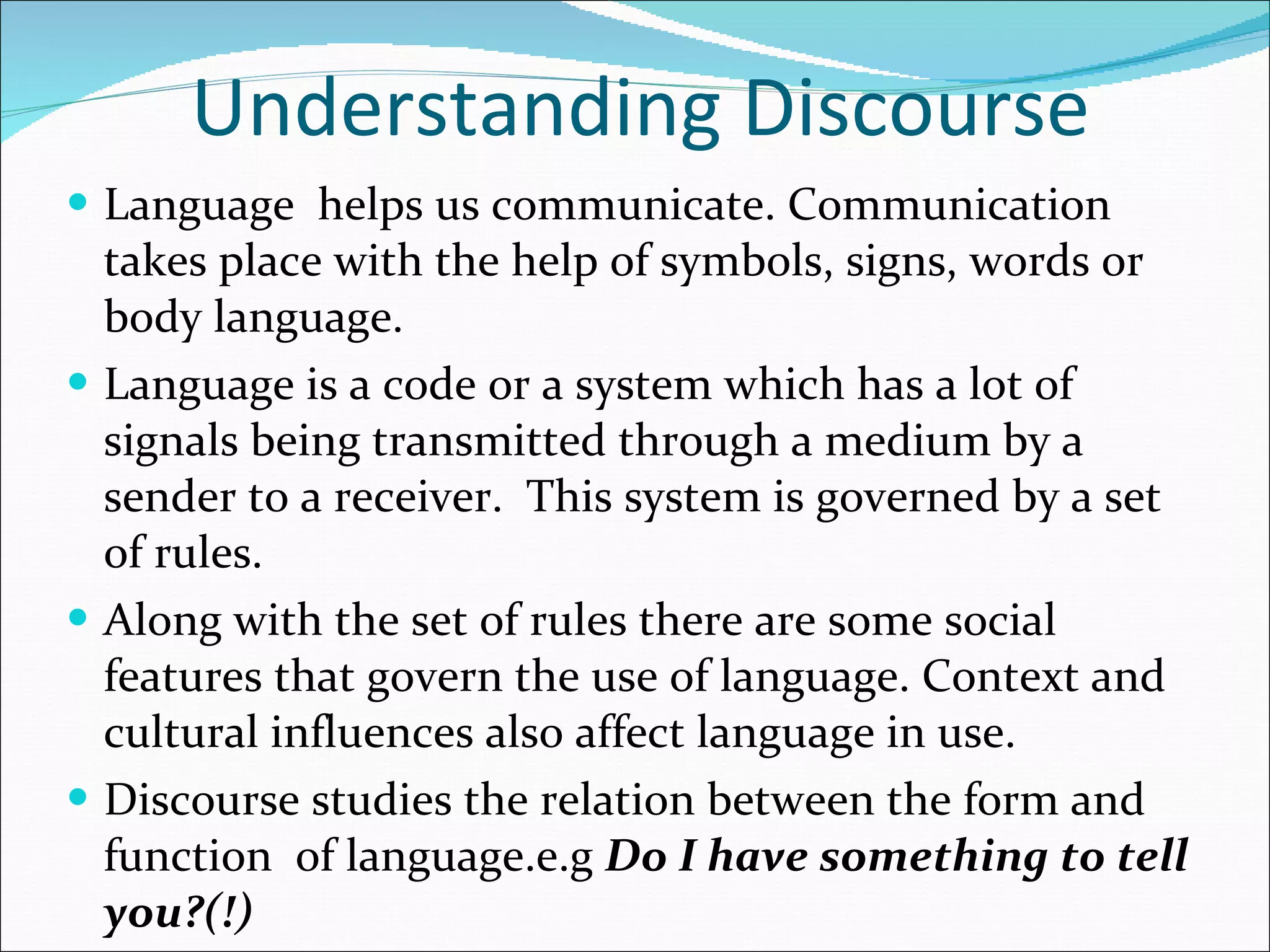 20196306 introduction-to-discourse-analysis | PPT