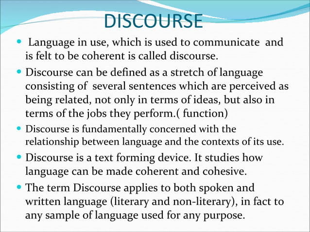20196306 introduction-to-discourse-analysis | PPT