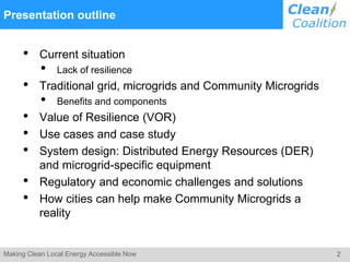 Community Microgrids: A resilient clean energy solution for cities | PDF