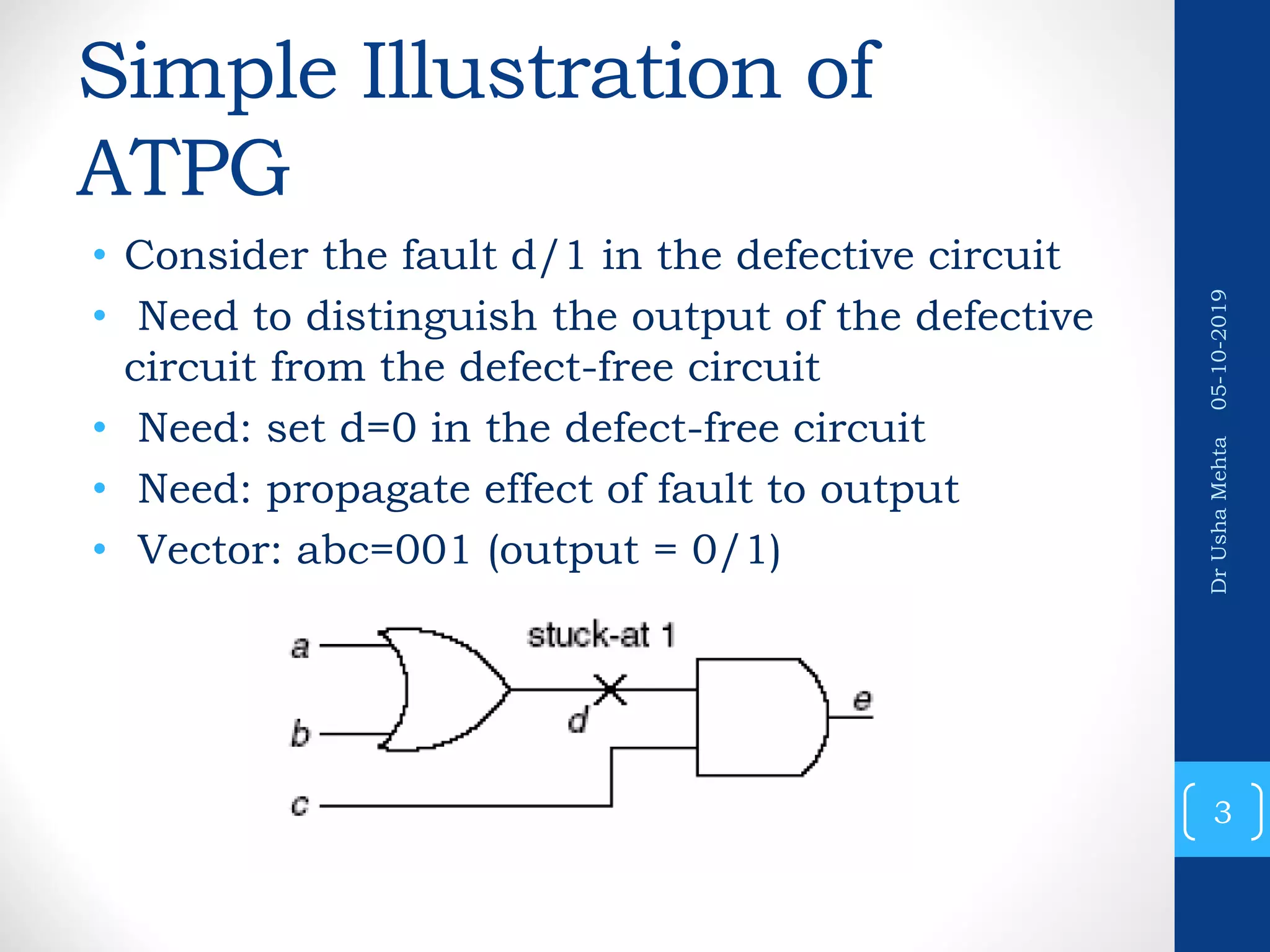 Deterministic Test Pattern Generation D Algorithm Of Atpg Testing Of Vlsi Design Pdf