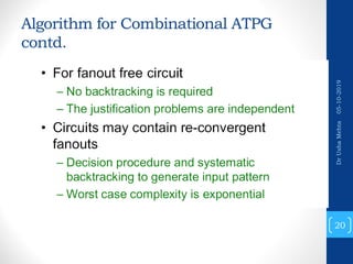 Deterministic Test Pattern Generation ( D-Algorithm of ATPG) (Testing ...