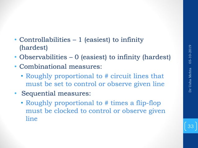 Deterministic Test Pattern Generation D Algorithm Of Atpg Testing Of Vlsi Design Ppt