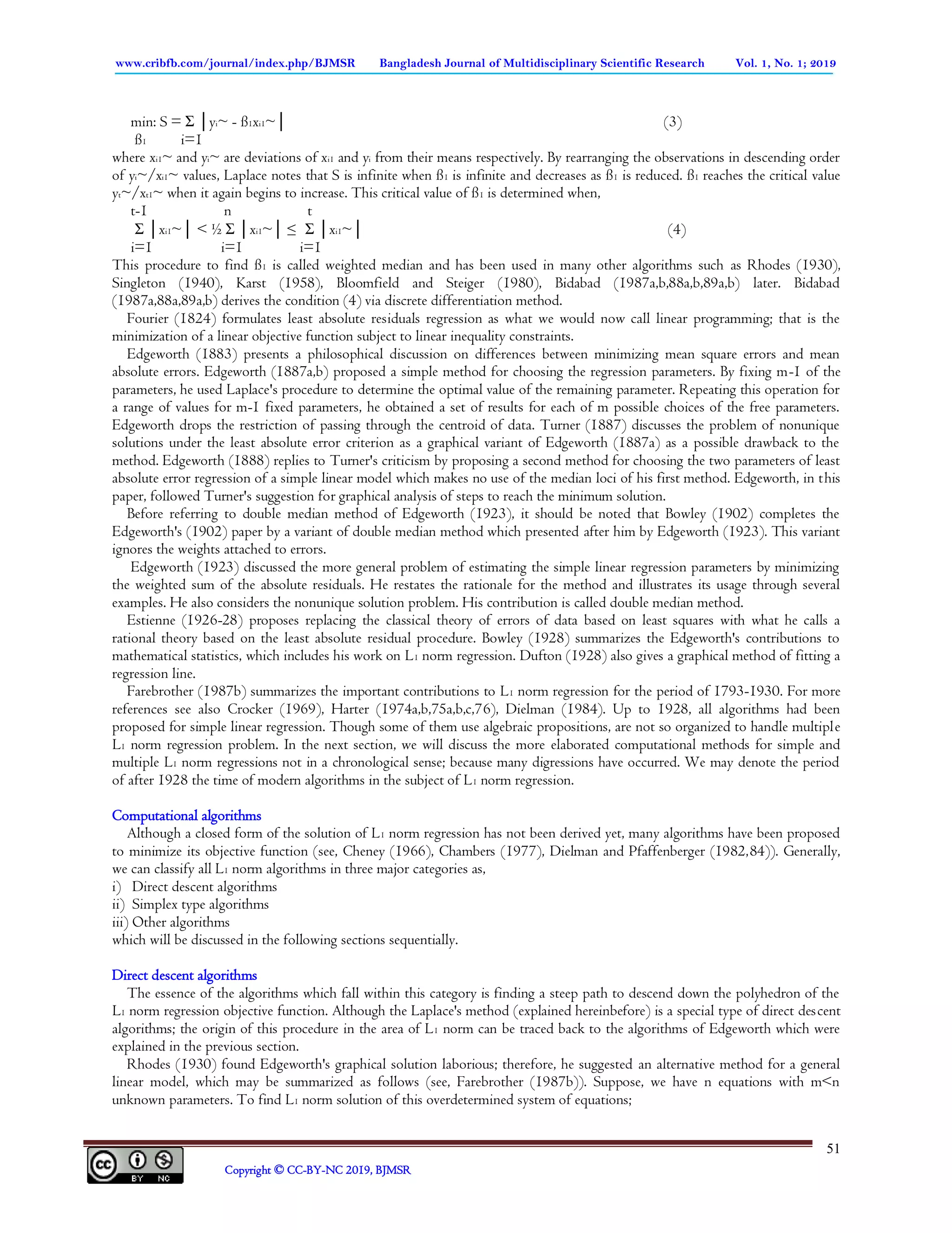 New Algorithms for L1 Norm Regression | PDF