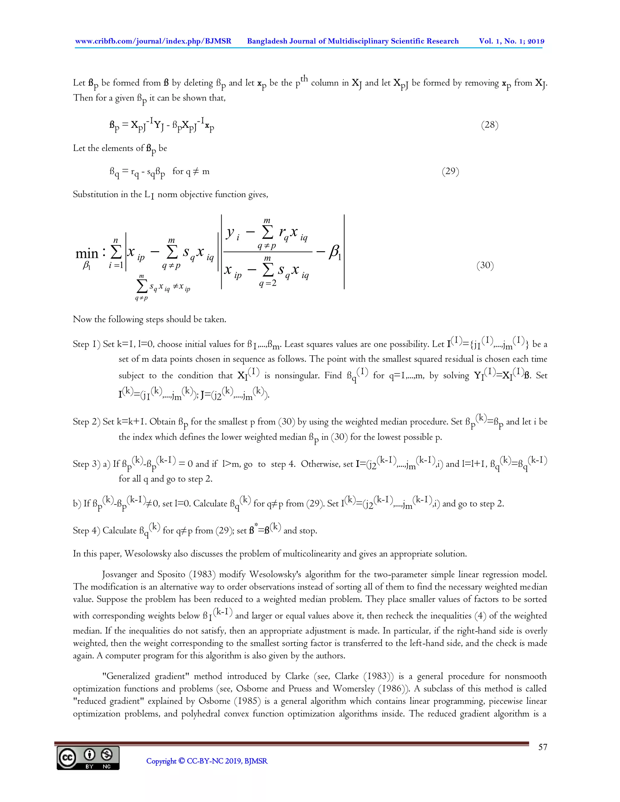New Algorithms for L1 Norm Regression | PDF