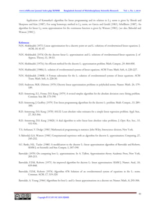 New Algorithms for L1 Norm Regression | PDF