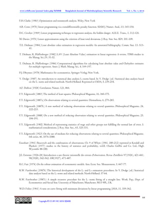 New Algorithms for L1 Norm Regression | PDF
