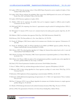 New Algorithms for L1 Norm Regression | PDF