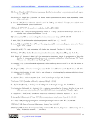 New Algorithms for L1 Norm Regression | PDF