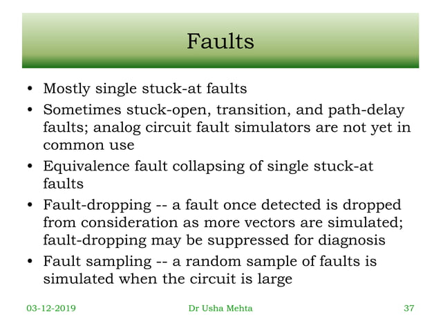Fault Simulation Testing Of Vlsi Design 1854
