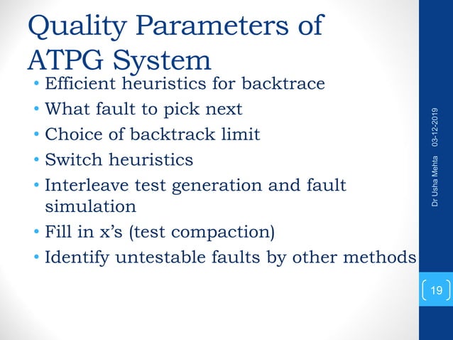 Automatic Test Pattern Generation (Testing of VLSI Design) | PDF