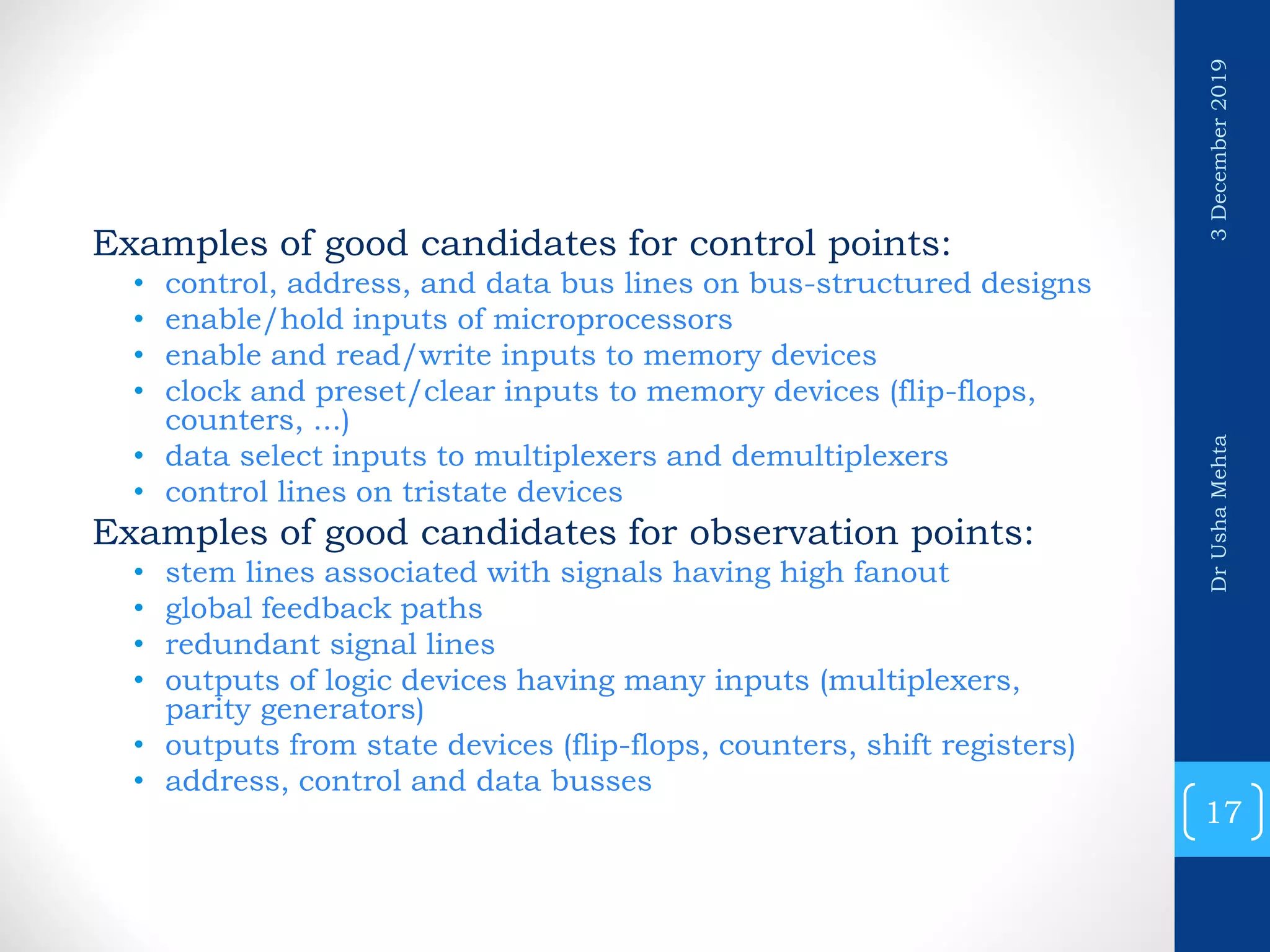 Design For Test Testing Of Vlsi Design Ppt