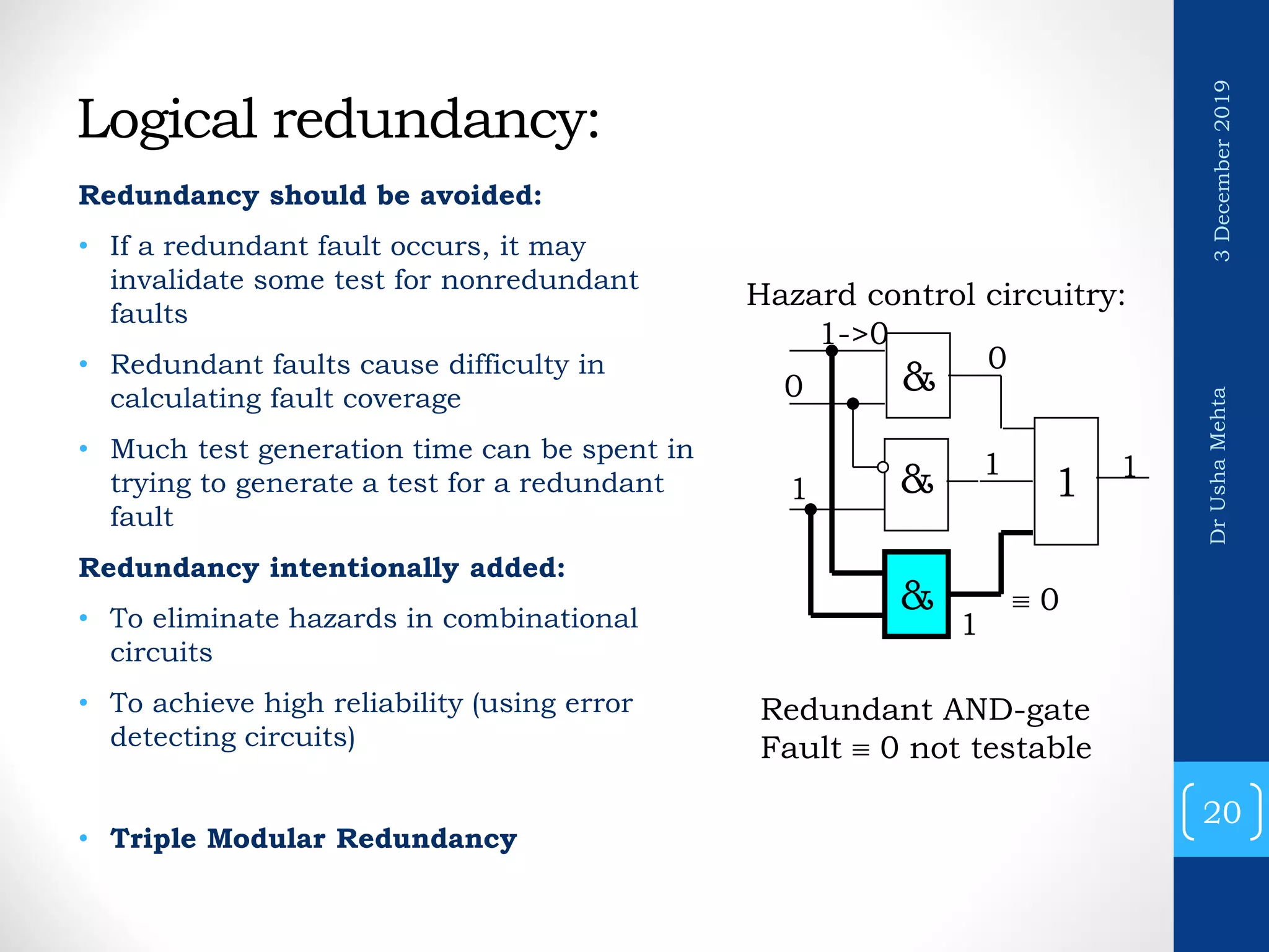 Design For Test Testing Of Vlsi Design Ppt