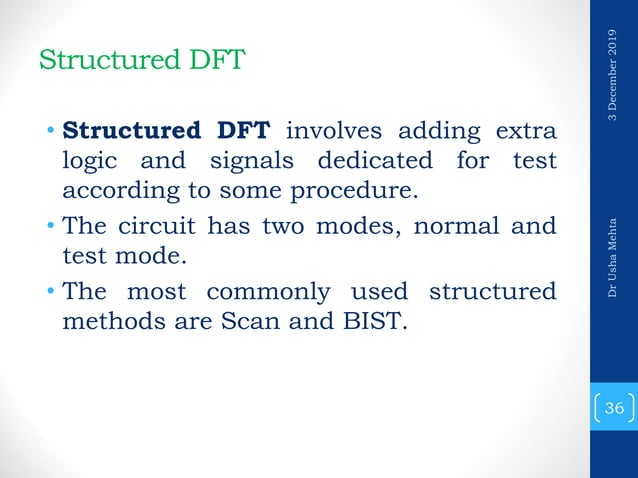 Design For Test Testing Of Vlsi Design Ppt