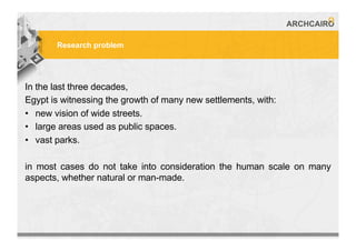 2019 arch eg 150 cairo - human scale- in public spaces-presentation | PDF