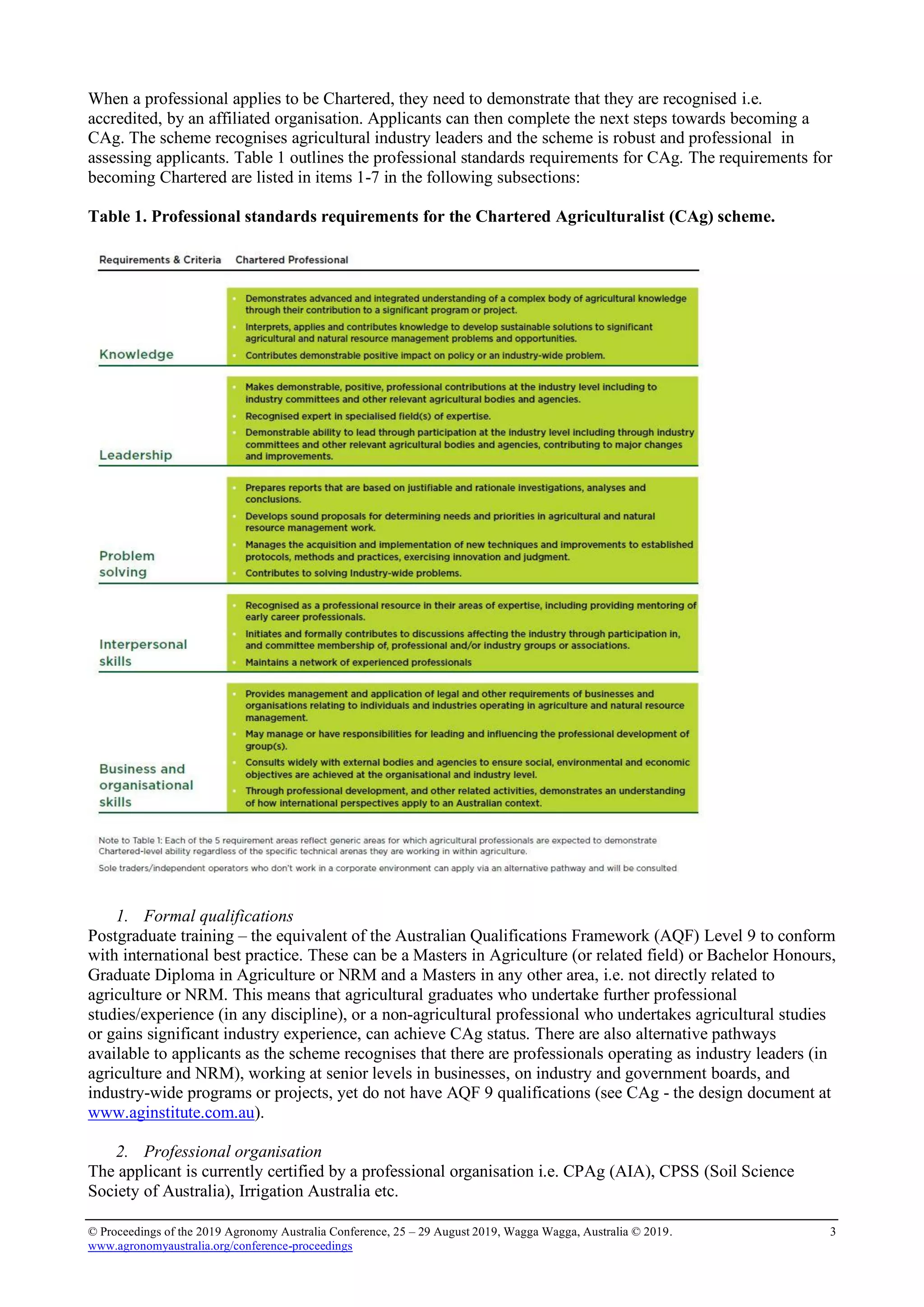 Chartered Agriculturalist (CAg) – A New Industry Accreditation Scheme ...