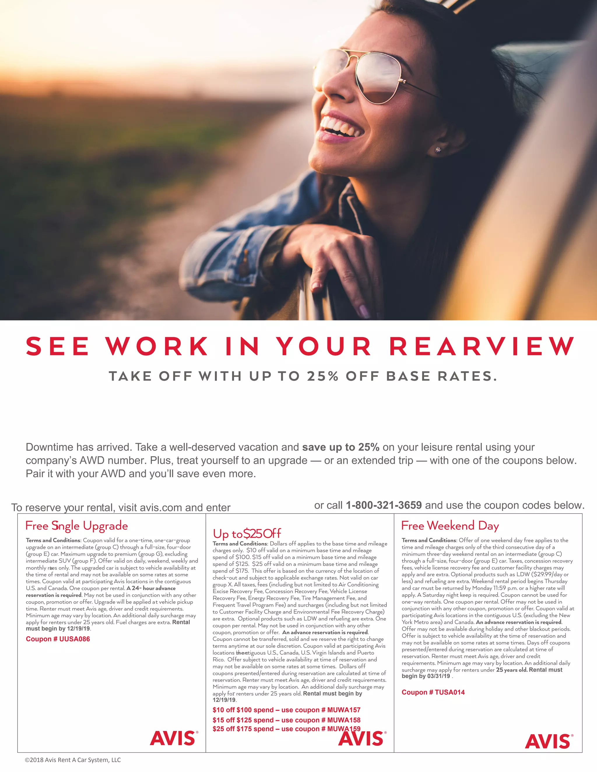 2019 avis leisure pass flyer linked in | PDF