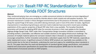 Basalt Force Rebar - Florida DOT 2020 Specs | PPTX | Civil Engineering ...