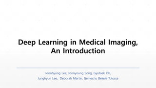 Deep Learning in Bio-Medical Imaging | PPTX