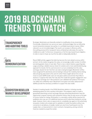 Dentsu Aegis Network’s Innovation Center of Excellence 2019 Blockchain Trend Report | PDF