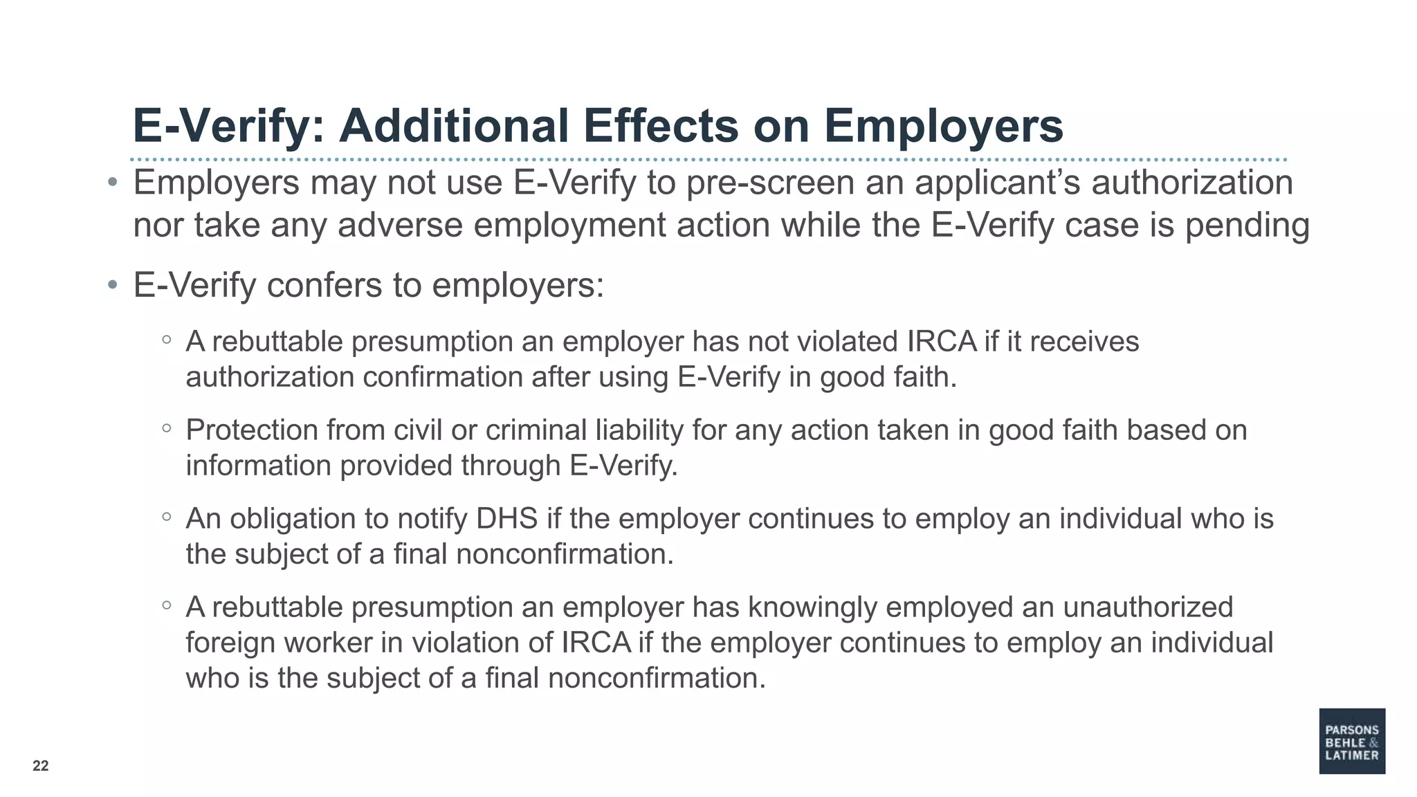 Employment Eligibility Verification Compliance | PPTX