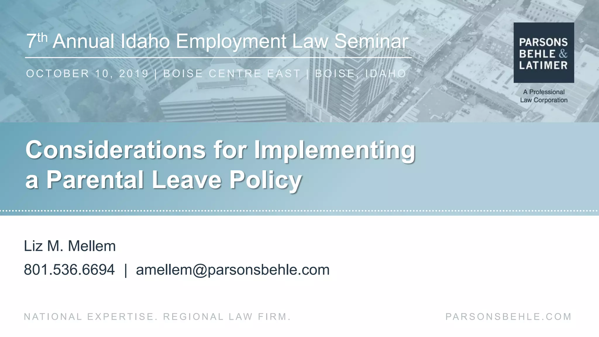 Considerations for Implementing a Parental Leave Policy | PPTX | Debated Sensitive Social Issues ...