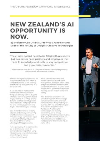 The C-Suite Playbook on Artificial Intelligence | PDF