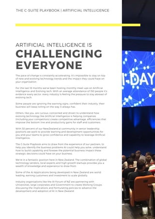 The C-Suite Playbook on Artificial Intelligence | PDF