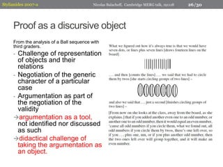 Mathematical argumentation as a precursor of mathematical proof | PPT