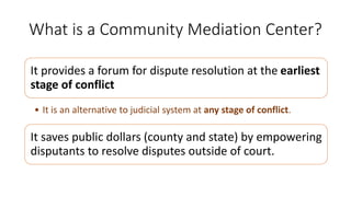 Community Mediation Center Knoxville | PPT