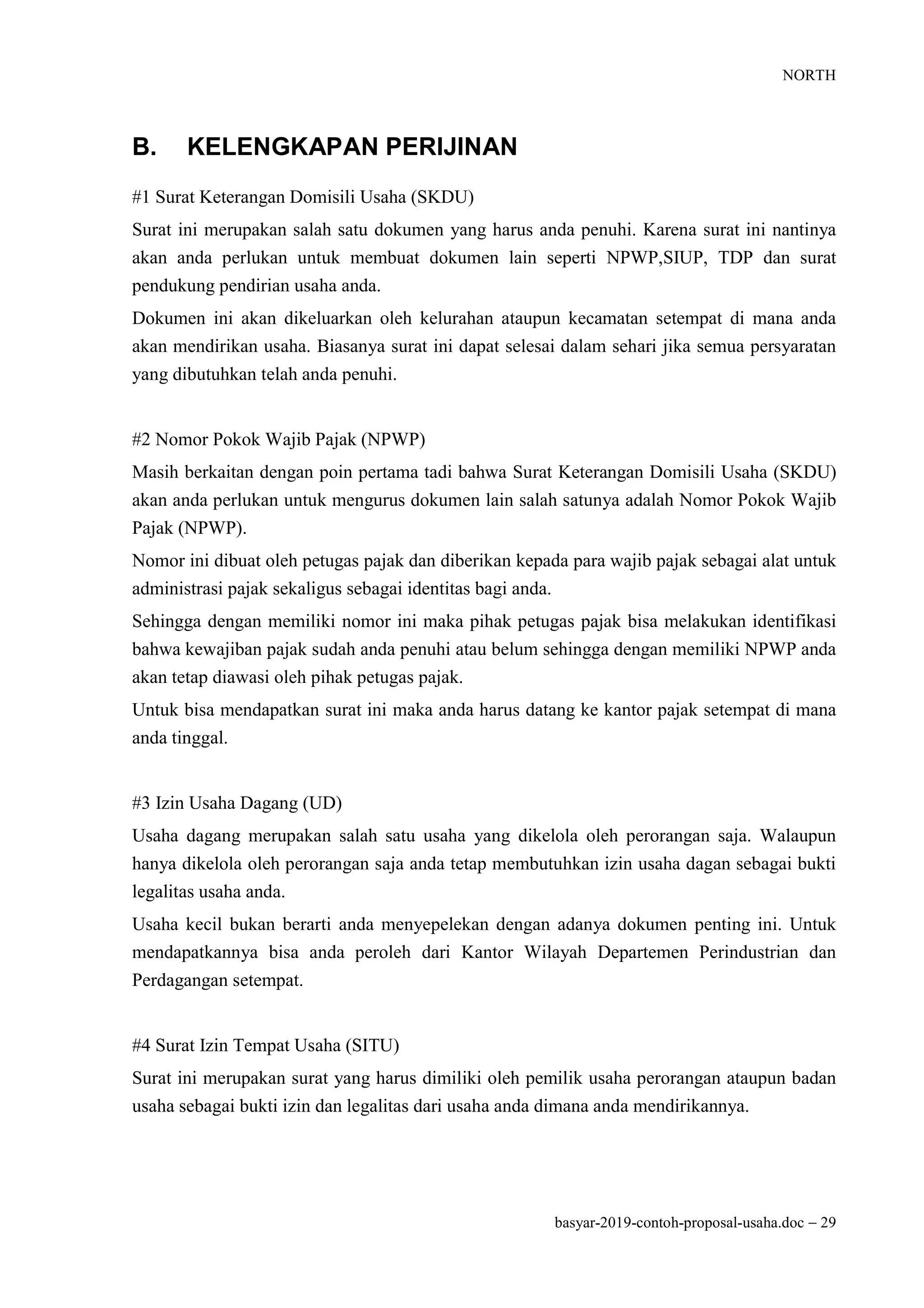 2019 contoh proposal usaha untuk pinjaman modal | PDF