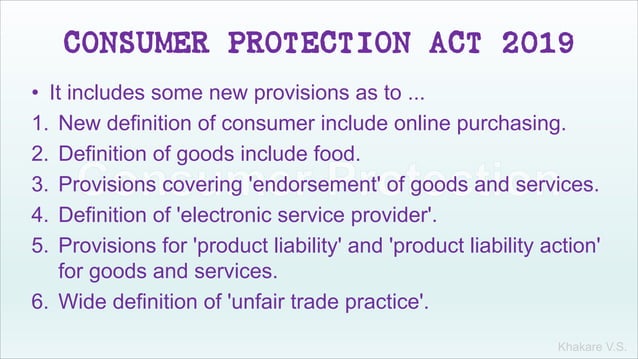 Consumer Protection Act 2019 | PDF