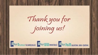 Deepsea Technologies, WW Industries and P&M Blasting and Coating 2019 ...