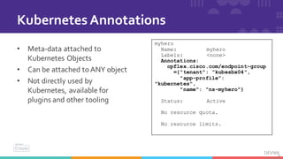 DevNetCreate - ACI and Kubernetes Integration | PPT