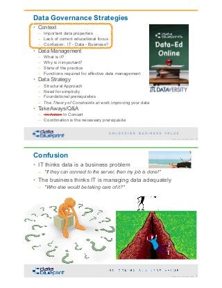 DataEd Slides: Data Management versus Data Strategy | PDF
