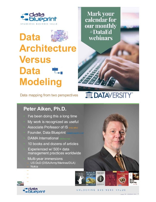 DataEd Slides: Data Architecture versus Data Modeling | PDF