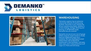 DEMANKO LOGISTICS OVERVIEW PRESENTATION | PPT