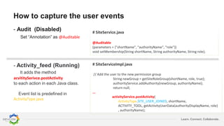 Alfresco devcon 2019: How to track user activities without using the ...