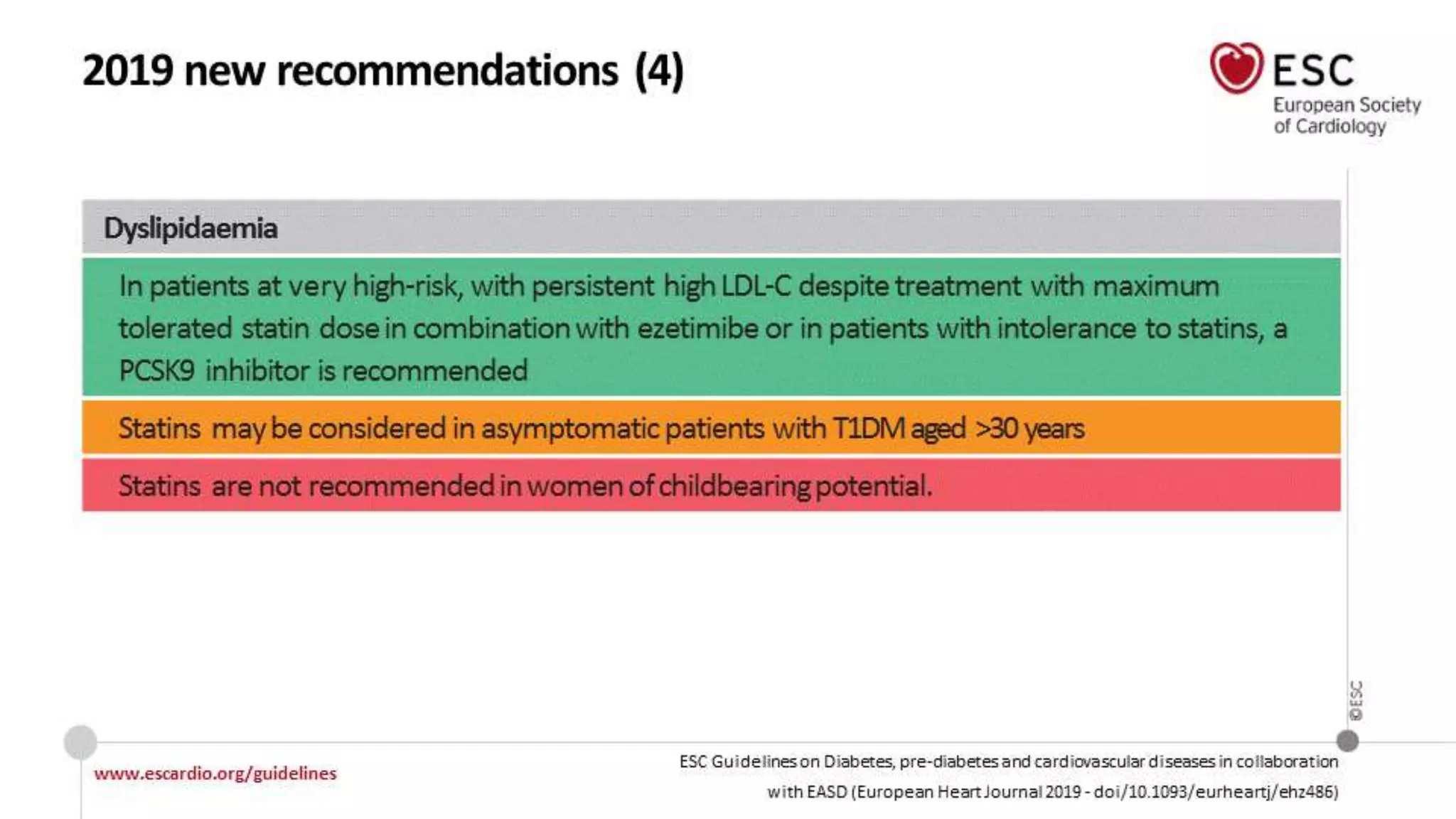2019 ESC Guidelines on Diabetes and Cardiovascular Disease | PPTX
